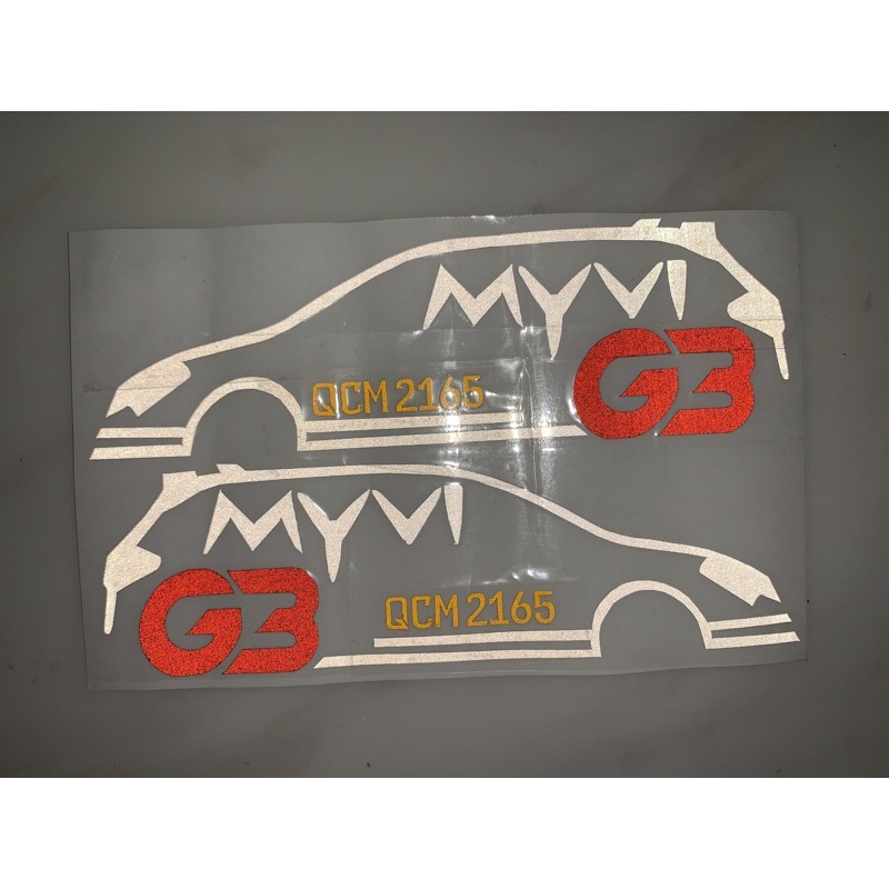[Ready stock] sticker myvi third generation/sticker myvi g3/sticker ...