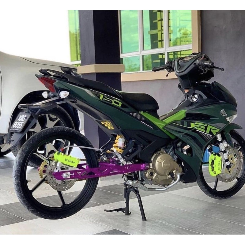 YAMAHA Y15 Y15zr V1 V2 Exciter 2021 Matt Green LGM6 Cover set (Sticker ...