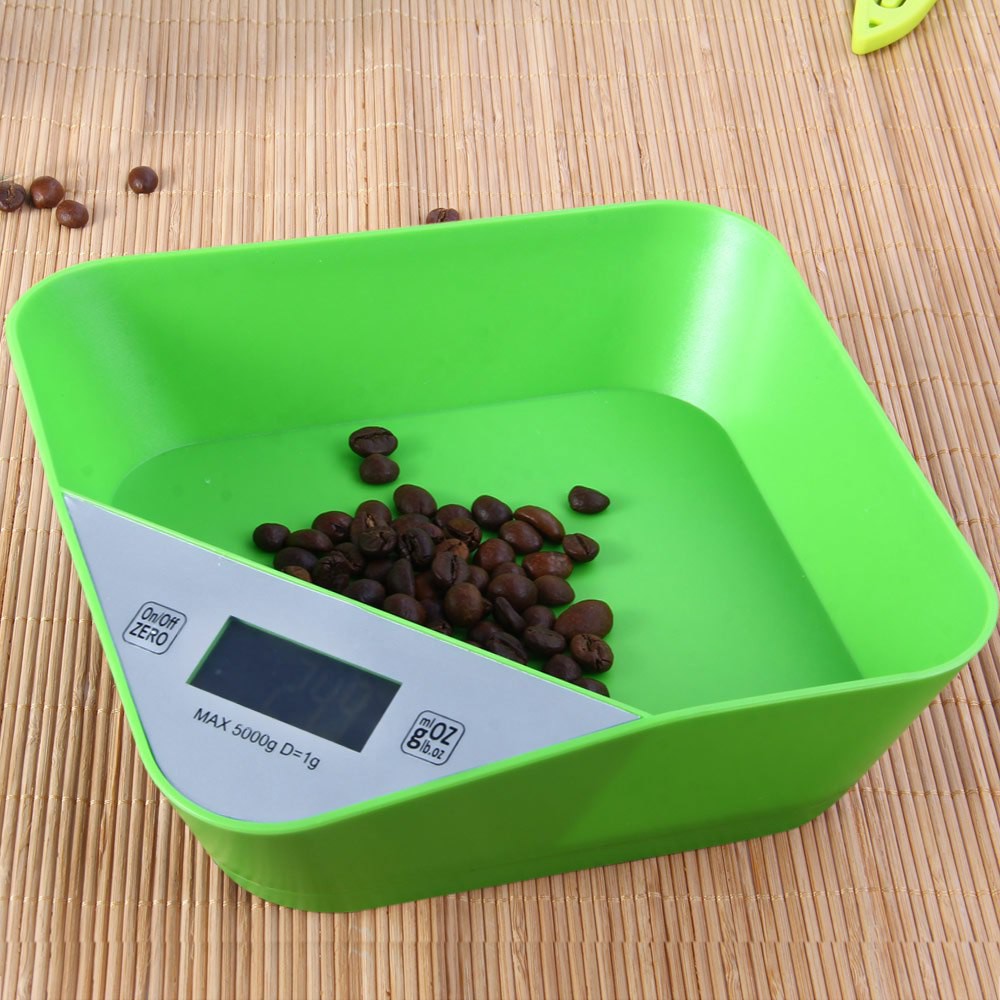 NS - K10 5000G CAPACITY DIGITAL TRAY SCALE LCD BOWL DESIGN (GREEN ...
