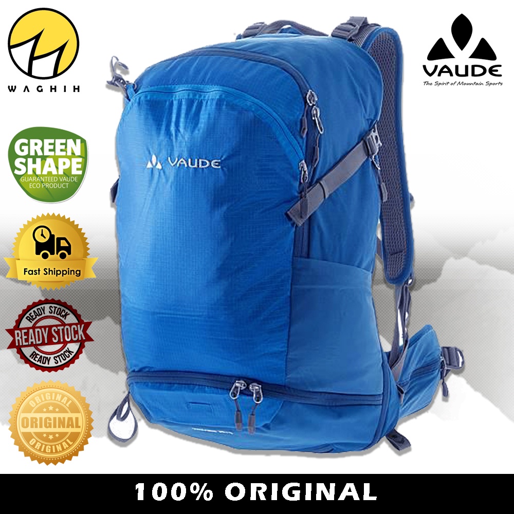 🔥100% ORIGINAL🔥 VAUDE WIZARD 30+4 BLUE HIKING MOUNTAIN CAMPING BACKPACK ...