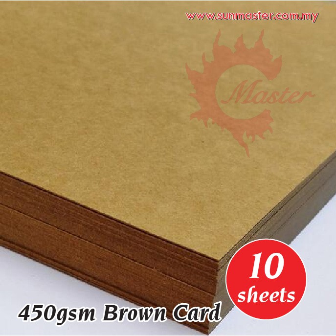 A4 450gsm Brown Card (10s) | Shopee Malaysia