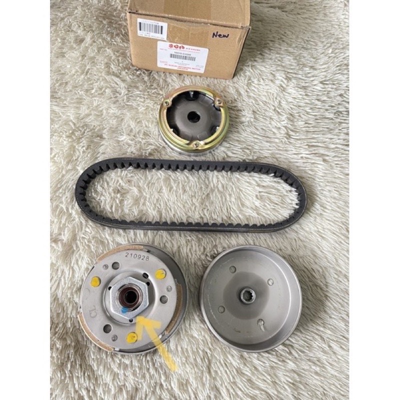 PULLEY SET suzuki v100 old lama baru new model v-100 (front + rear +v ...