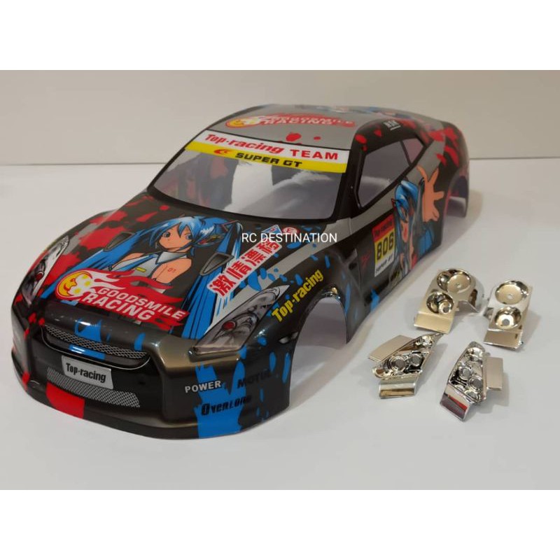 1/10 RC Drift Car R35 Anime LED Bodyshell | Shopee Malaysia