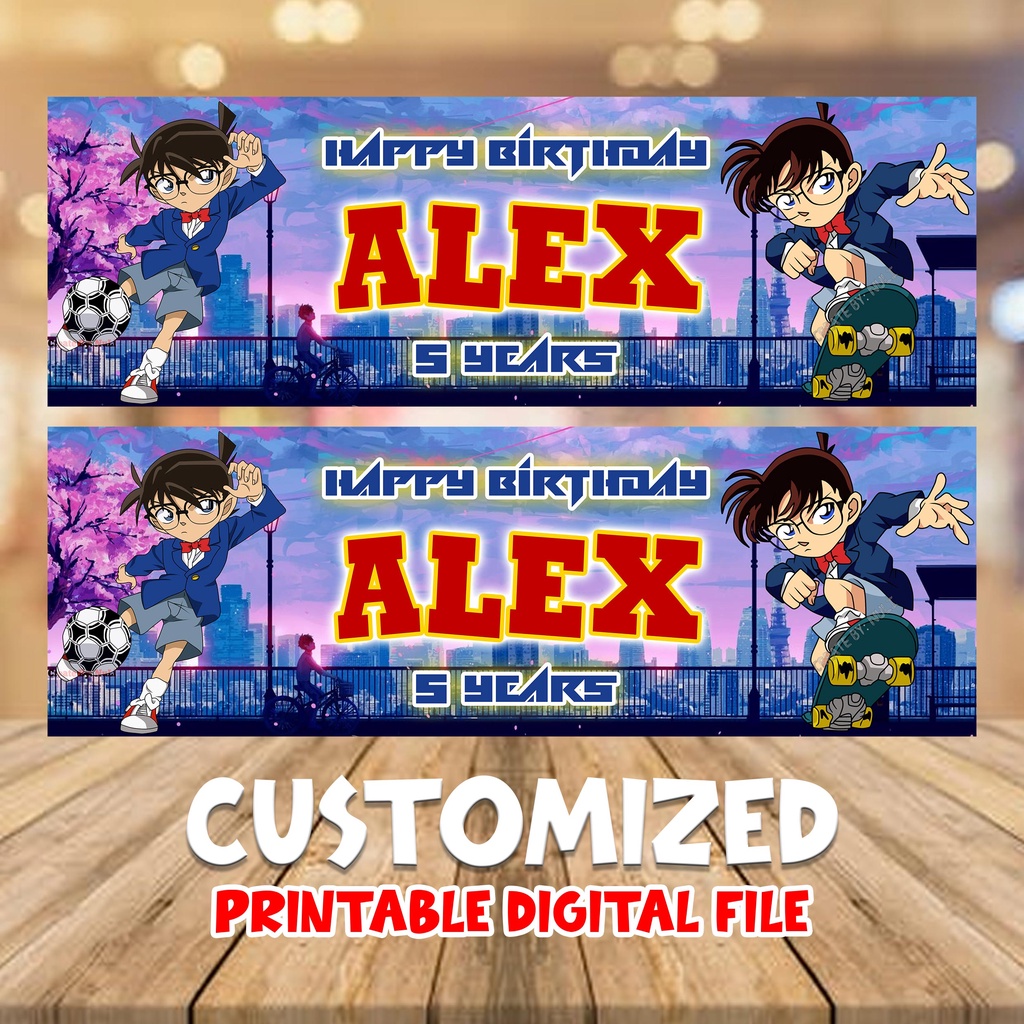 DETECTIVE CONAN BIRTHDAY BANNER | Shopee Malaysia