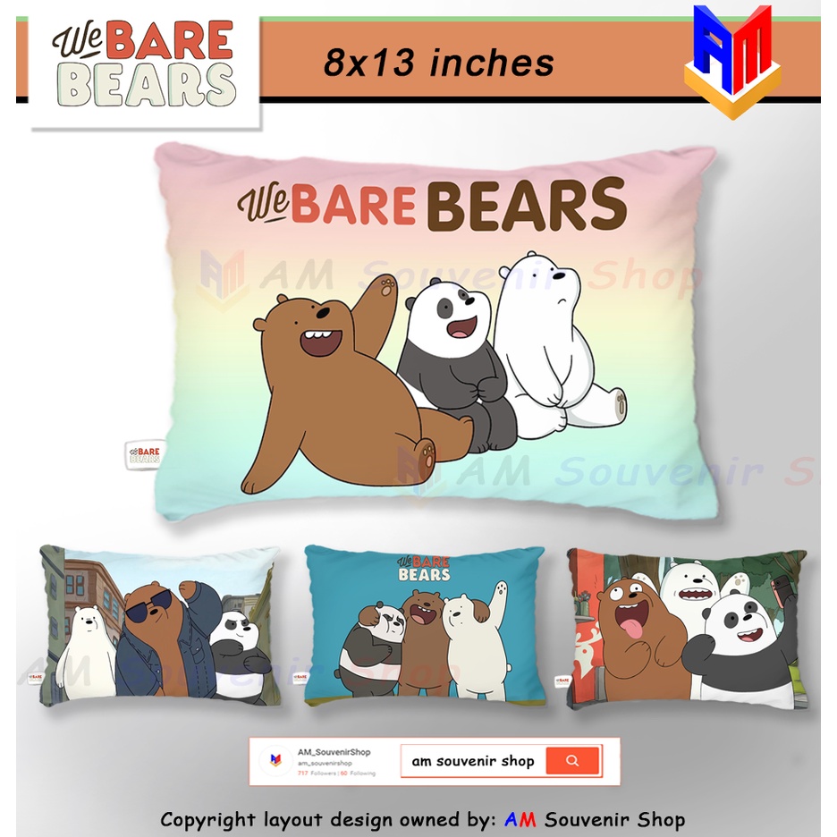We Bare BEARS Cute Mini Pillow / AM SouvenirShop | Shopee Malaysia