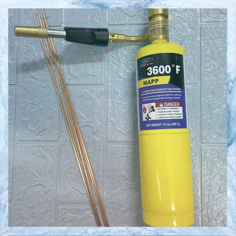welding tools copper set welding rod mapp gas single torch fire gun ...
