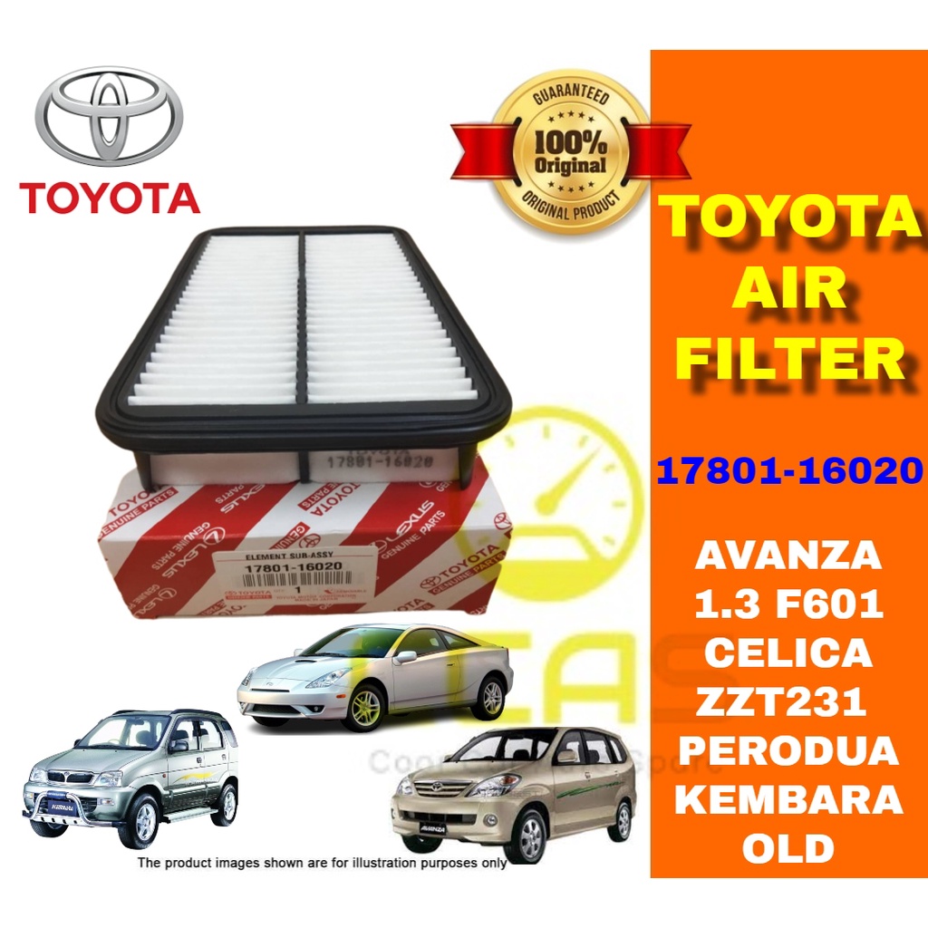 ( 100% Original ) Toyota Air Filter Toyota Avanza 1.3 F601 '05-'06 ...