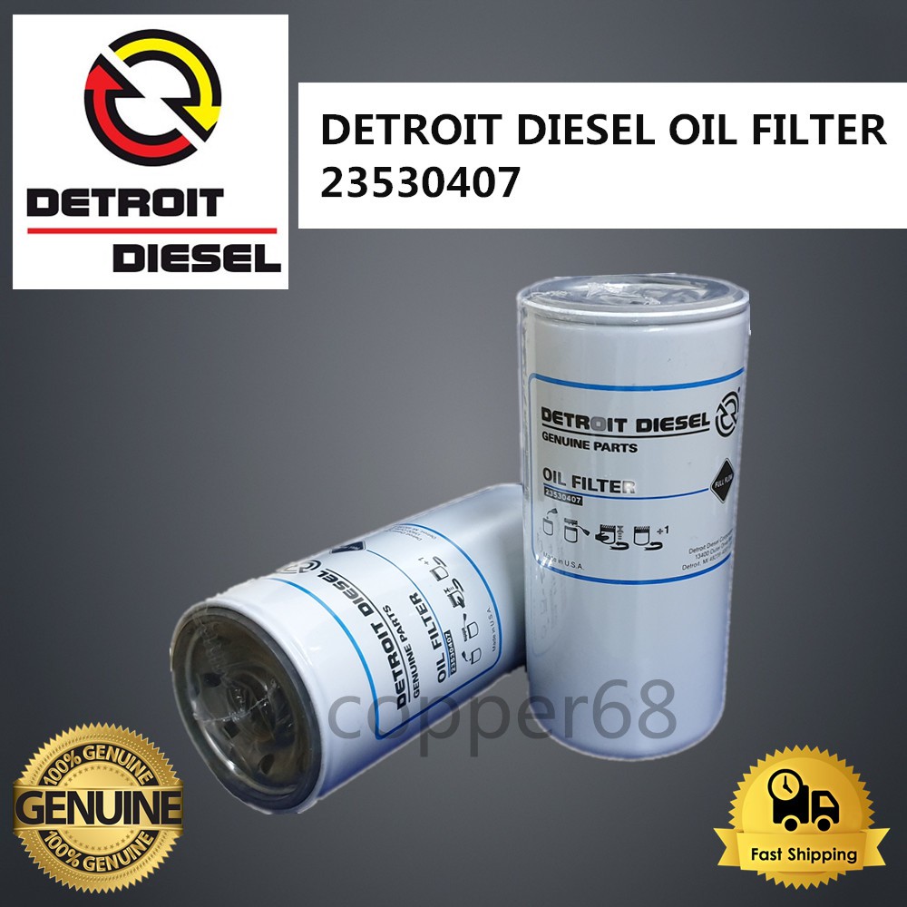 DETROIT Diesel Lube Oil Filter 23530407 General Motors (GM) | Shopee ...