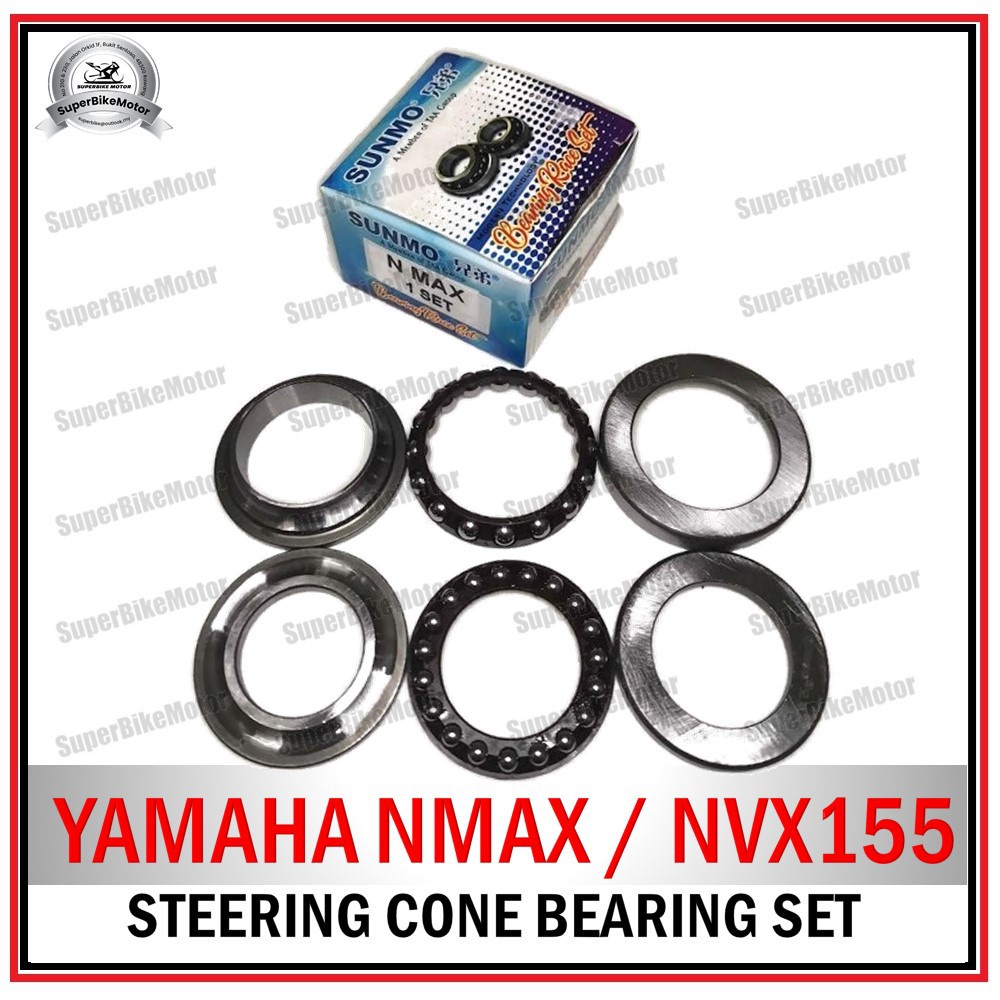YAMAHA NMAX / NVX155 - Steering Cone Bearing Set - SUNMO | Shopee Malaysia