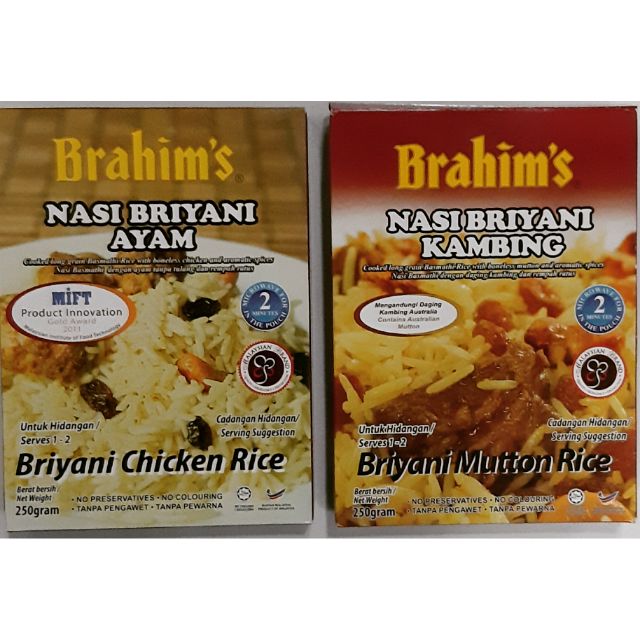 Brahim's Nasi Briyani 250g | Shopee Malaysia
