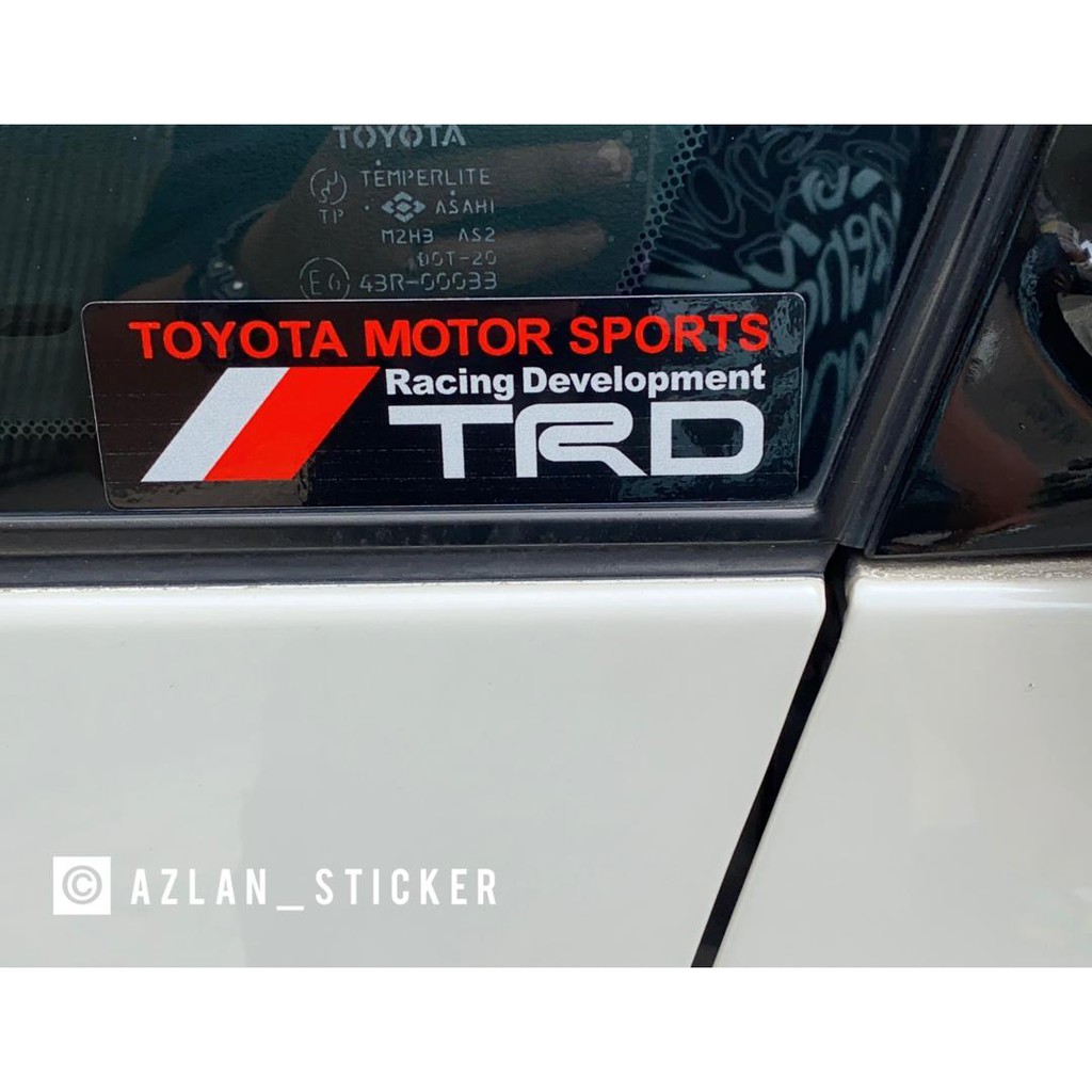 TRD Toyota Motor Sport - Sticker | Shopee Malaysia
