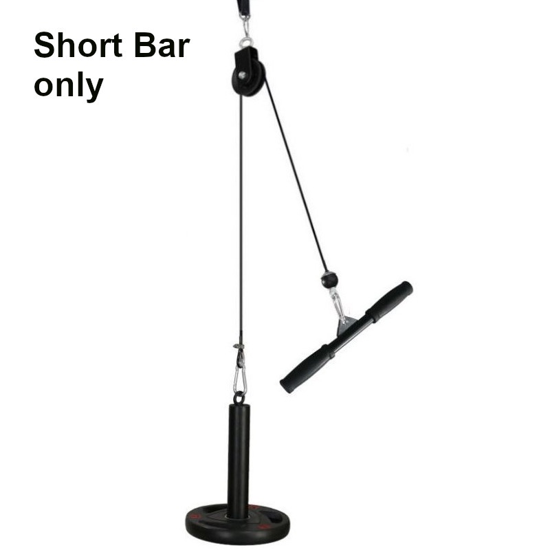 Cable Pulley Machine Short Long Bar Double Rope Lat Pull Down ...