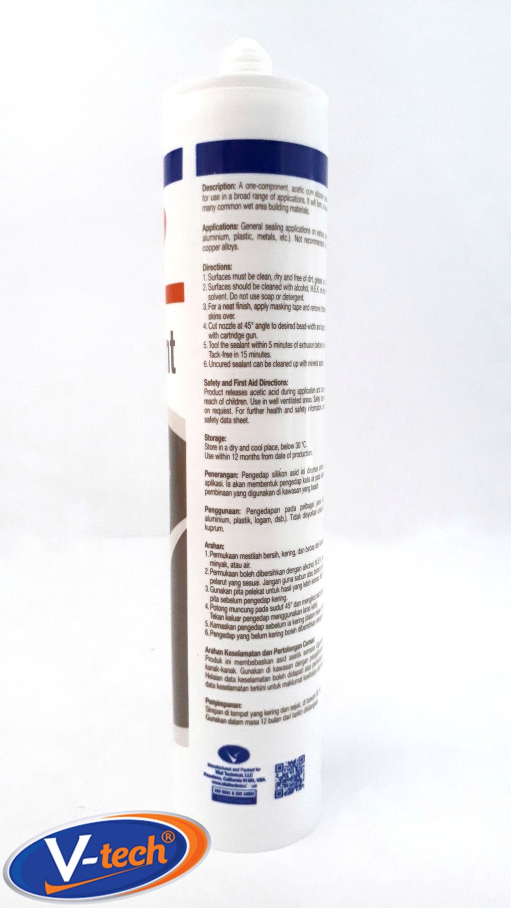VTECH SILICONE SEALANT BLACK, WHITE, CLEAR FOR AQUARIUM, BASIN BATHROOM ...