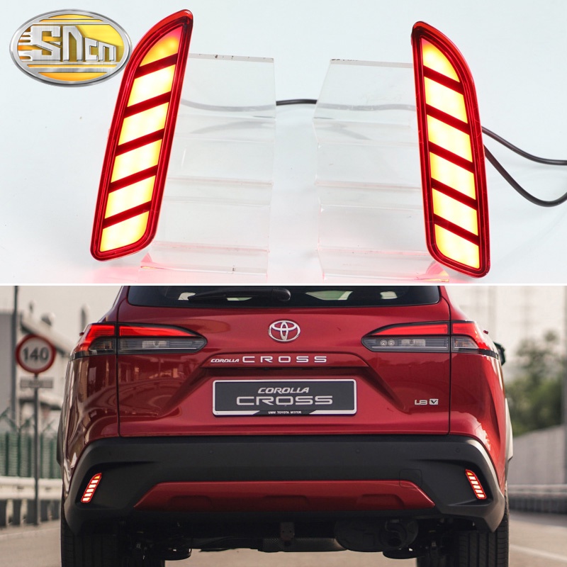 Toyota Corolla Cross 2020-2025 Automotive LED Rear Bumper Reflector 3 ...