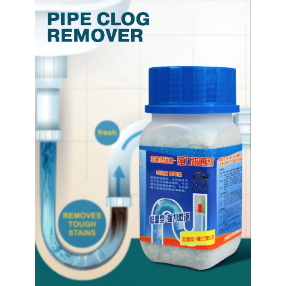 Pipe Clog Remover Effectively Unclog Pipes Toilet Bowl Kitchen Sink ...