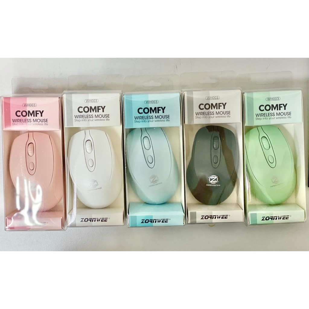 ZORNWEE WH003 CANDY COLOUR COMFY WIRELESS MOUSE | Shopee Malaysia