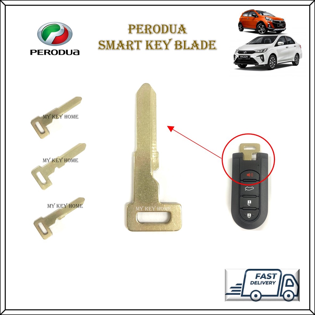 Perodua Axia Myvi Bezza Aruz Smart Key Blade | Shopee Malaysia