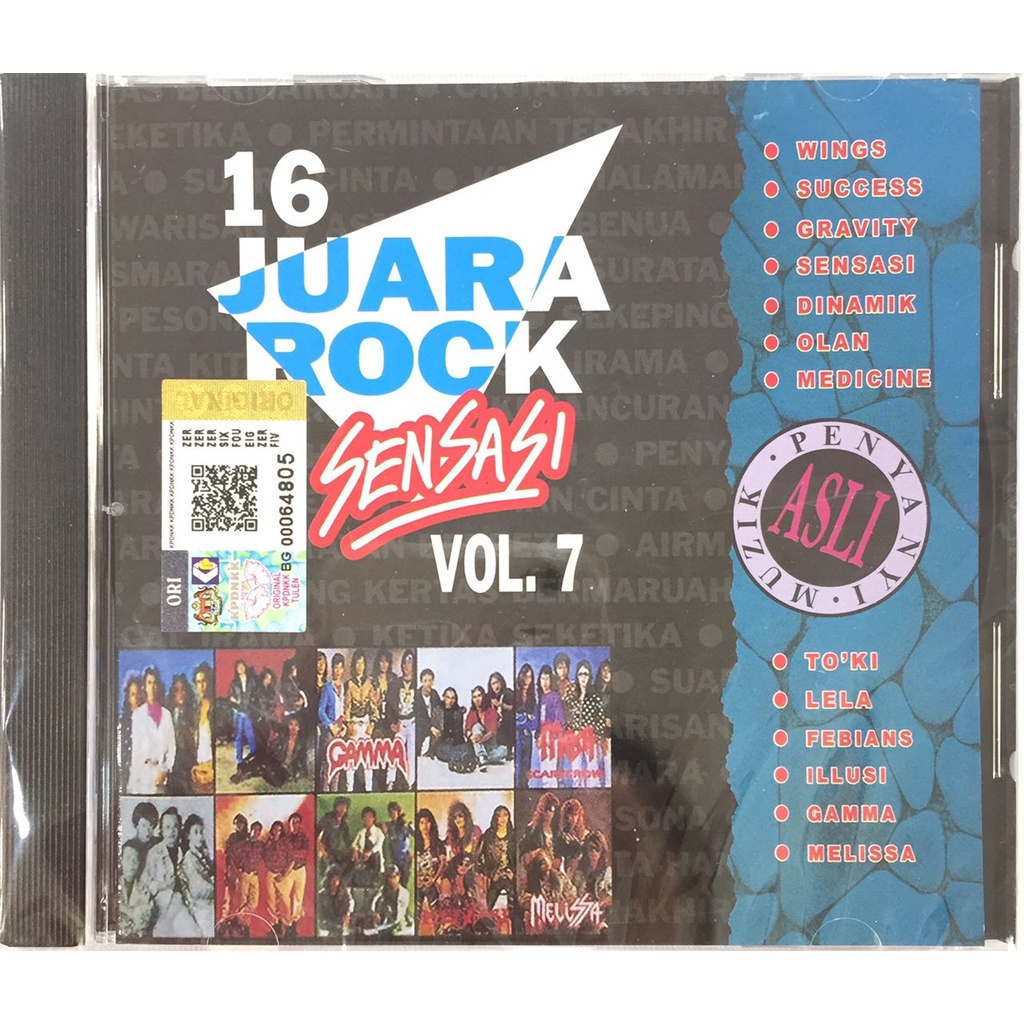 16 Juara Rock Sensasi Vol 7 (CD) | Shopee Malaysia