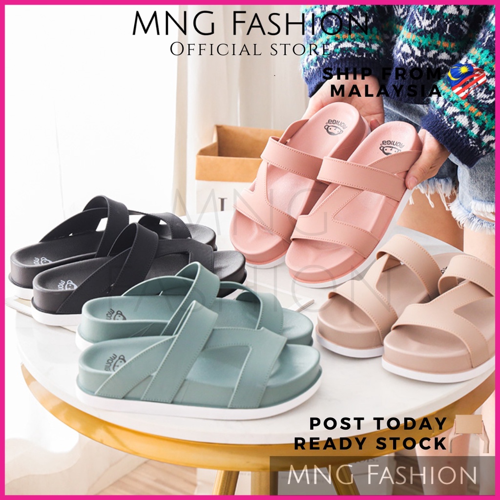 MONIGA - Muslimah Friendly Sandals | Strap Lembut Sandal Perempuan ...