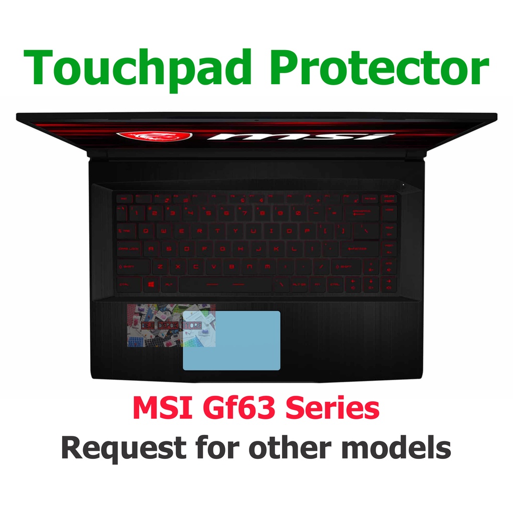 Touchpad Trackpad Protector MSI GF63 Series | Shopee Malaysia
