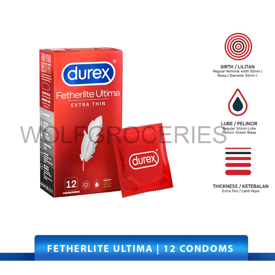 Durex Fetherlite Ultima Condoms (12's) | Shopee Malaysia