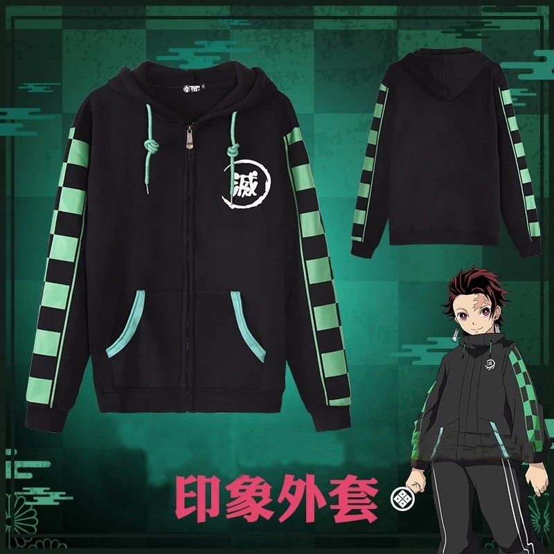 Demon Slayer Jacket Kimetsu no Yaiba Tanjiro Kamado Anime Manga Jacket ...