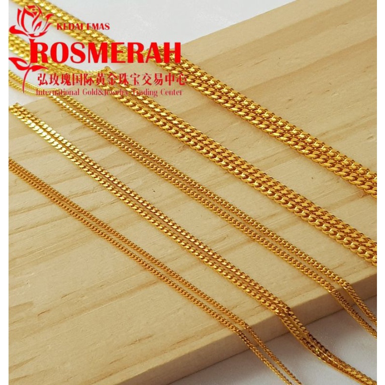 KEDAI EMAS ROSMERAH 916 Necklaces Mesin Rantai Leher Mesin 侧身项链 ...