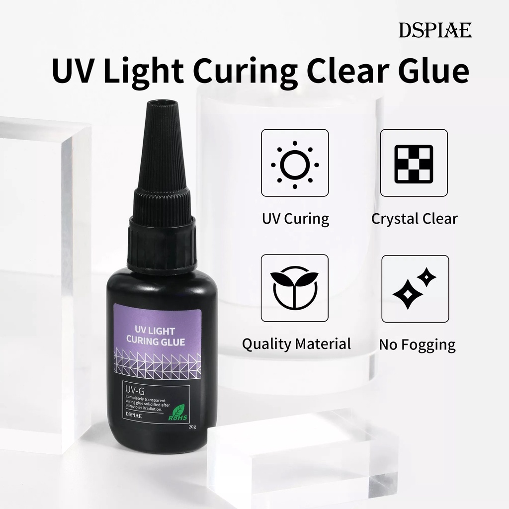 DSPIAE UV-G UV Light Curing Clear Glue & UV-GT Mini UV Light Hand Torch | Shopee Malaysia