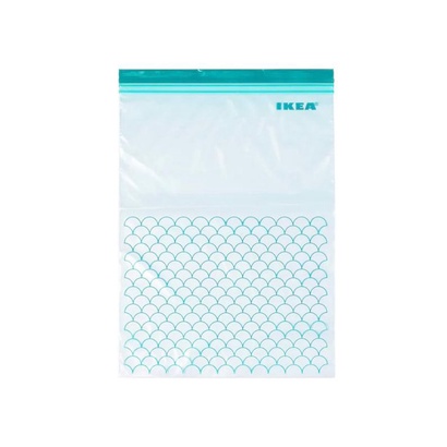 Ikea resealable bag / ziplock bag - ISTAD, 6L (Turquoise, pink ...