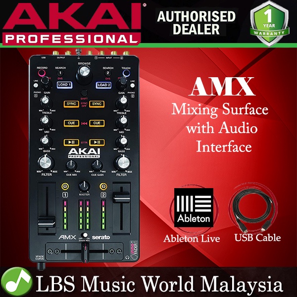 Akai Professional AMX Mixing Surface for Serato DJ Pro Midi Controller ...