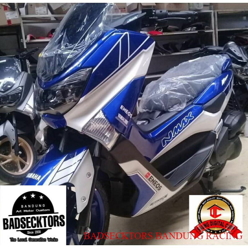 PUTIH Cool NMAX Full Body Decal Sticker with Eneos Yamalube Blue and ...