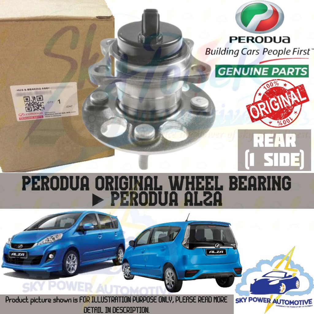 PERODUA ALZA 100% ORIGINAL PERODUA GENUINE PARTS WHEEL BEARING (REAR ...