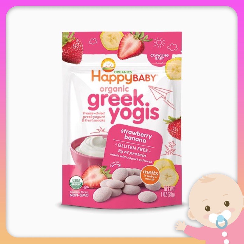 [🇺🇸 USA Baby Food] HAPPY BABY Organic Yogis Freeze-Dried Yogurt Fruit ...