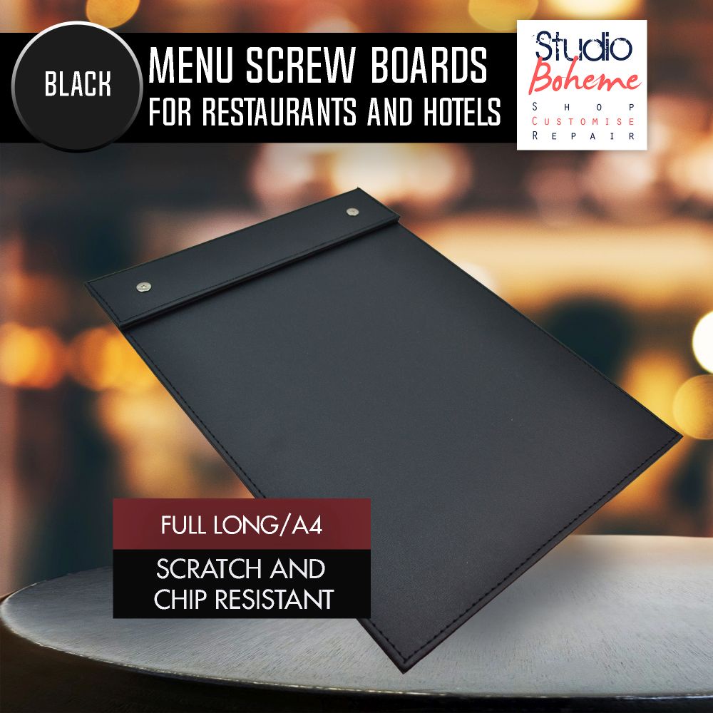 Screw leather menu full board for restaurants and hotel menu | Shopee ...