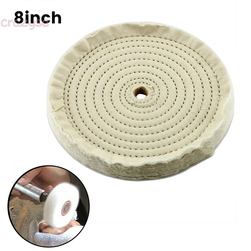 8'' Soft Cotton Cloth Buffing Wheel Polishing Pad For Bench Grinder ...