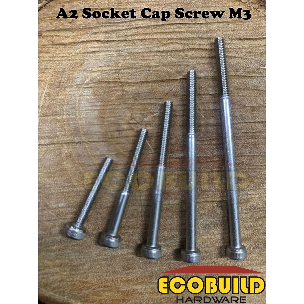 A2 Socket Cap Screw Din 912 M3,M4,M6,M8 x 20mm/30mm/40mm/50mm/60mm/70mm ...