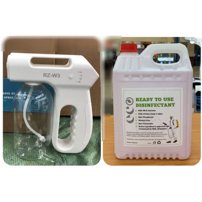 Wireless Nano blue light Atomizer RZ-W3 (Disifectant/sanitizer/spray ...