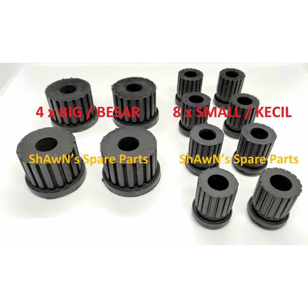 Nissan Vanette C20 C22 Rear Spring Bush Set - ( 4 Big + 8 Small = 12pcs ...