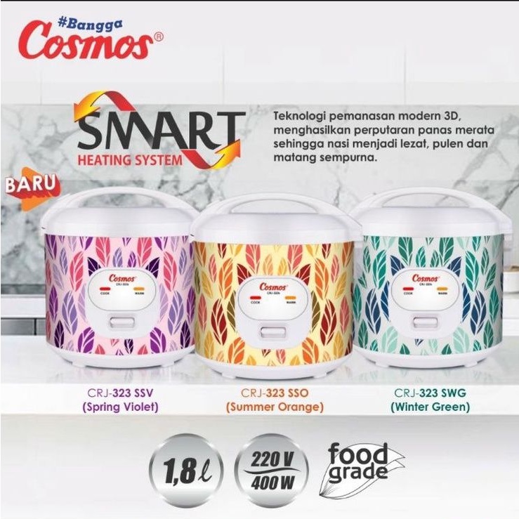 Cosmos Magic Com CJR 323s 1.8 Liter 3 IN 1 Official Warranty | Shopee ...