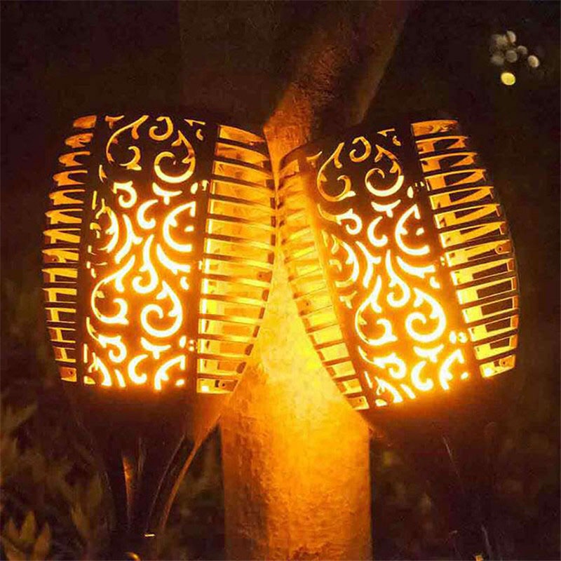 Night Sensor Flickering Solar Light Portable Lightweight Anti Rust ...