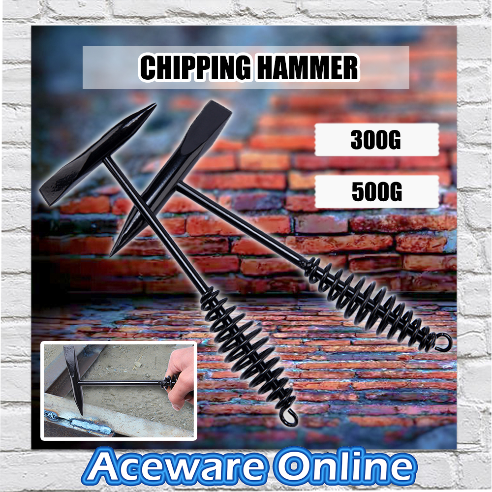 300G / 500G WELDING CHIPPING HAMMER WITH SPRING HANDLE WELDING SLAG ...