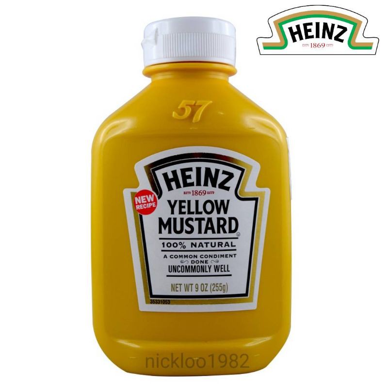 HEINZ Squeezable Yellow Mustard Sauce 9oz /255g | Shopee Malaysia