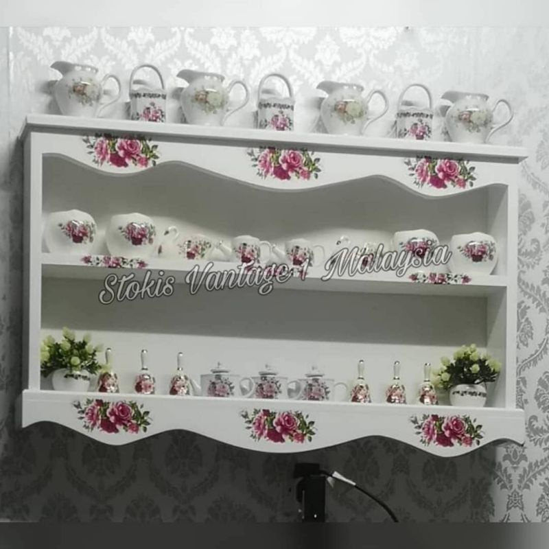 Rak hiasan dinding para panjang kayu vantage | Shopee Malaysia