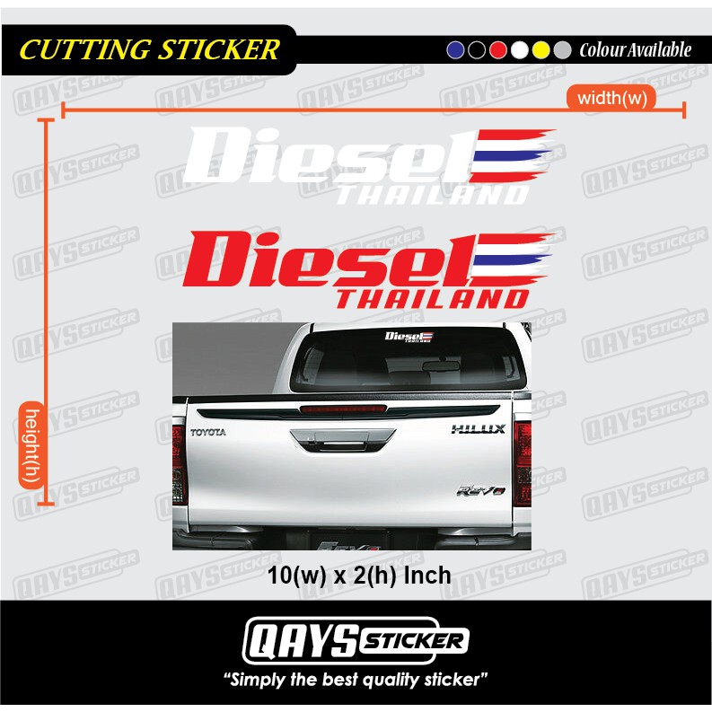 1 pc Sticker DIESEL THAILAND #customsticker #outdoorsticker # ...