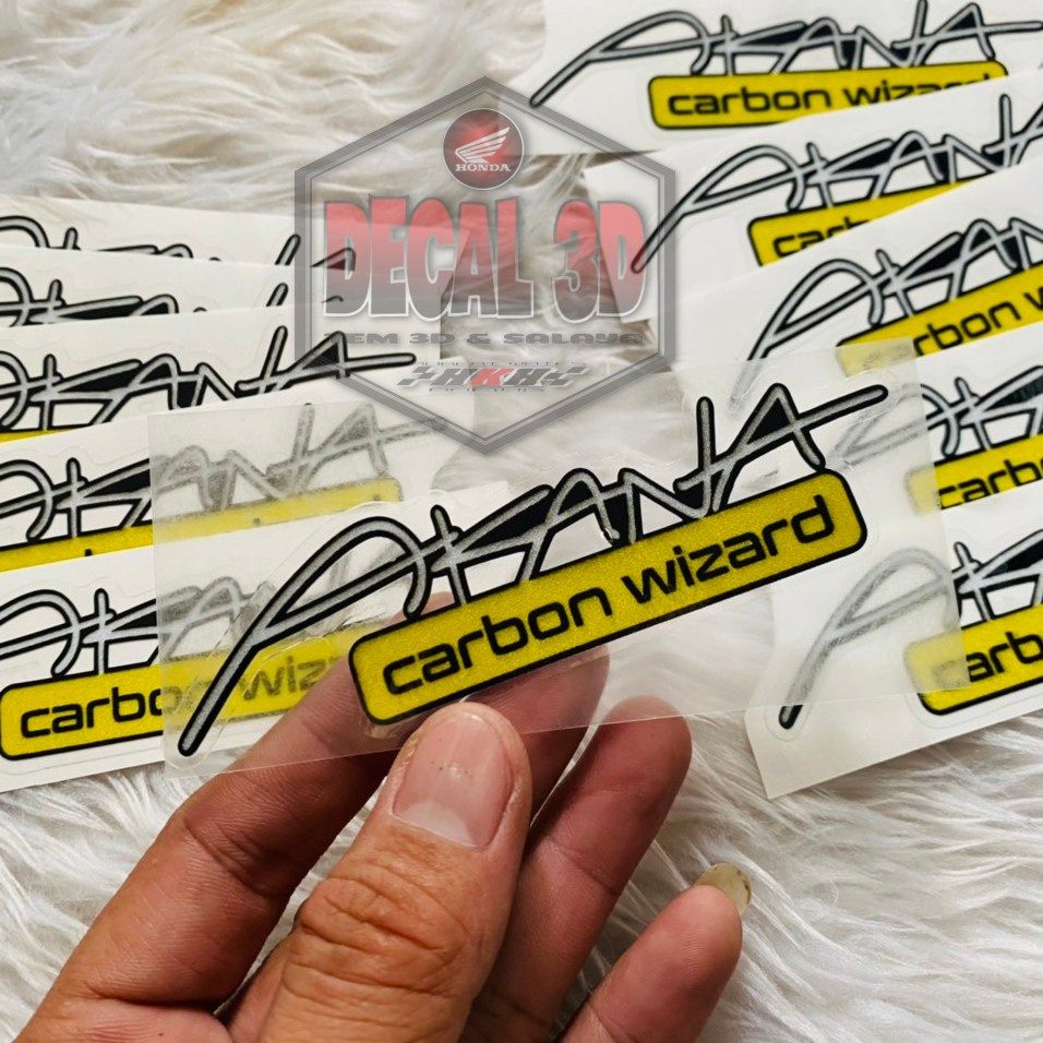 Genuine AKANA carbon wizard reflective sticker 3M decal to decorate ...