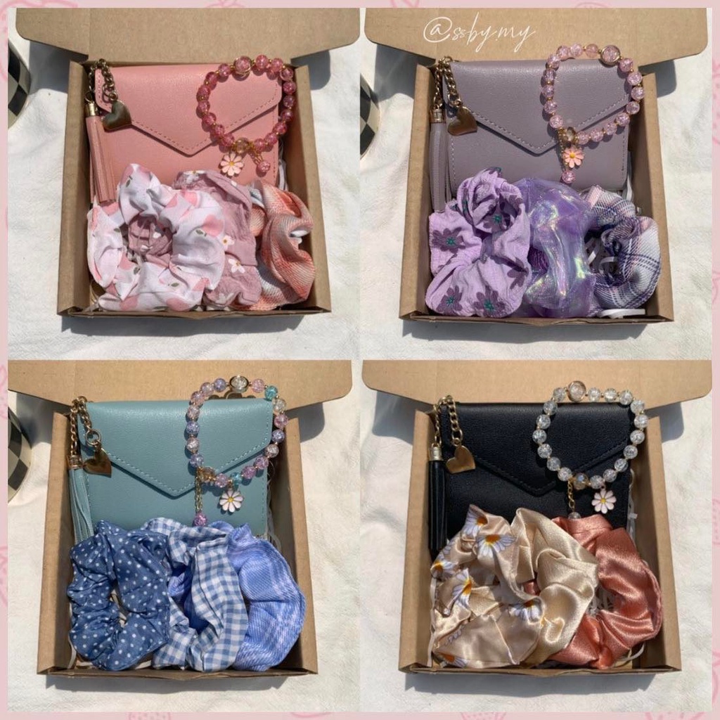 Surprise Gift Box Murah Gift Box Birthday for Woman/Scrunchies/Purse ...