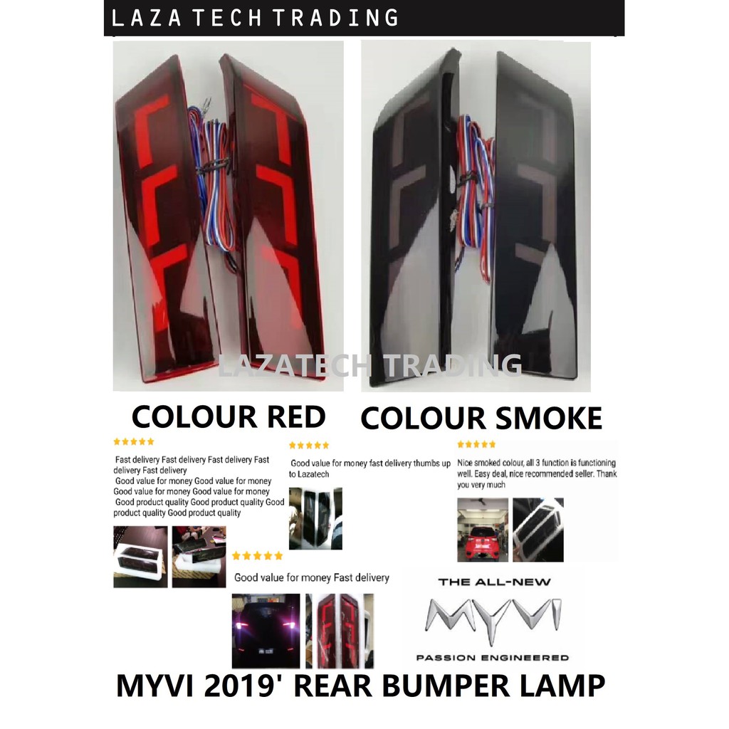 MYVI 2019 REAR LED /MYVI 2018 REAR BUMPER LAMP / MYVI 2018 REAR LIGHT ...