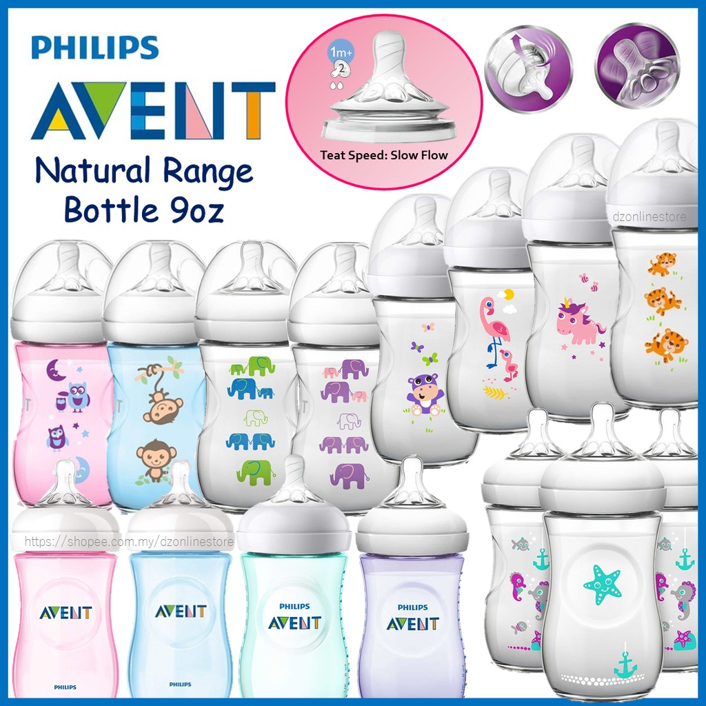 Avent Natural Milk Bottle Feeding Botol Susu Avent 9oz / 260ml | Shopee ...