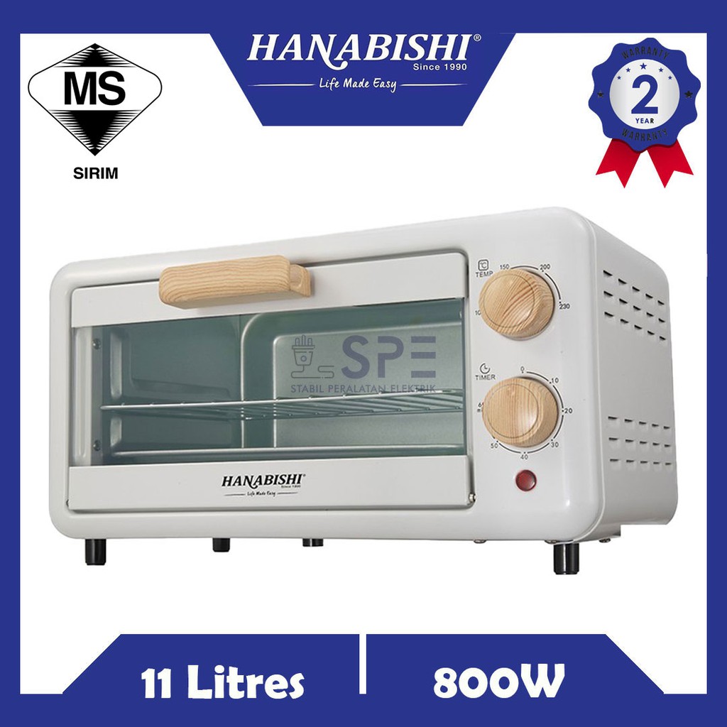 [ SIRIM ] HANABISHI 60 Minutes 11 Litres / 11000 ML Electric Oven ...