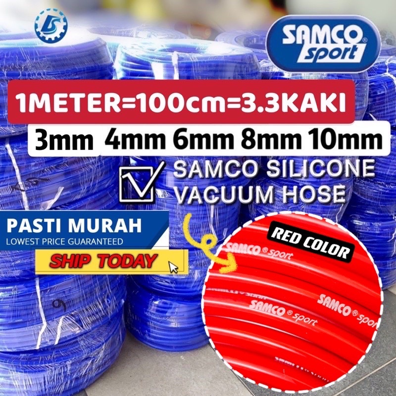 SAMCO VACUUM HOSE 3mm 4mm 6mm 8mm 10mm(1meter=100cm)SAMCO SILICONE HOSE | Shopee Malaysia